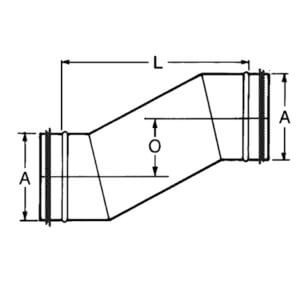 Offset Fitting for HVAC Ducts | Sheet Metal Connectors
