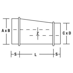 Flat Oval Eccentric Reducer
