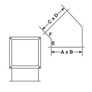 Square Throat Angle Duct | Sheet Metal Connectors